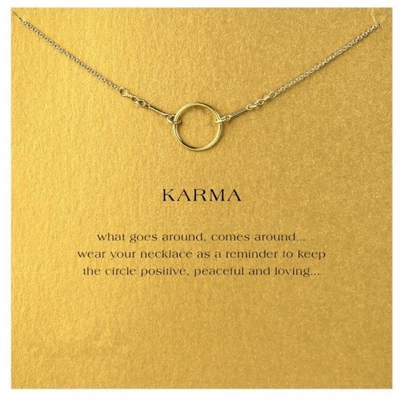 Jewelry | New Karma Gold Circle Necklace | Poshmark
